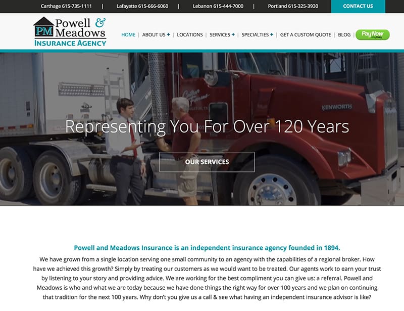 Insurance Agency Website Design | Titan Digital